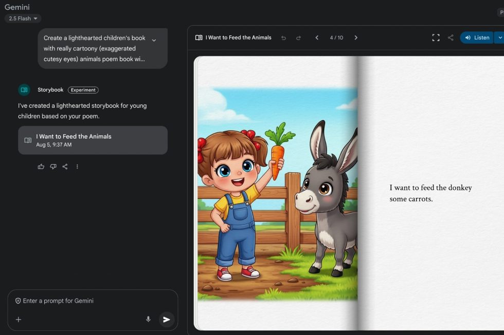 GEMINI STORYBOOK: GOOGLE LANZA UNA IA QUE CREA CUENTOS ILUSTRADOS EN ...